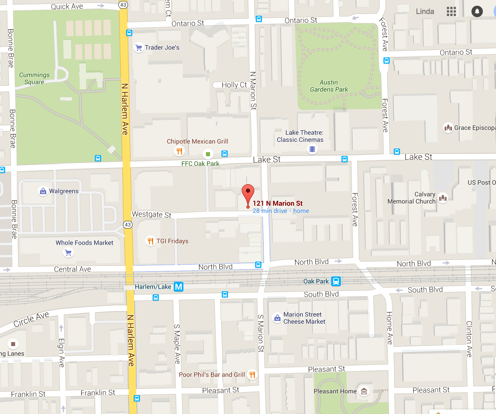 map to oak park – Les Dames d'Escoffier Chicago
